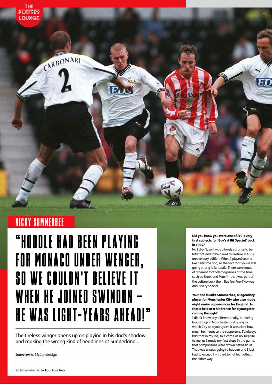Fourfourtwo Magazine November 2024 Back Issue