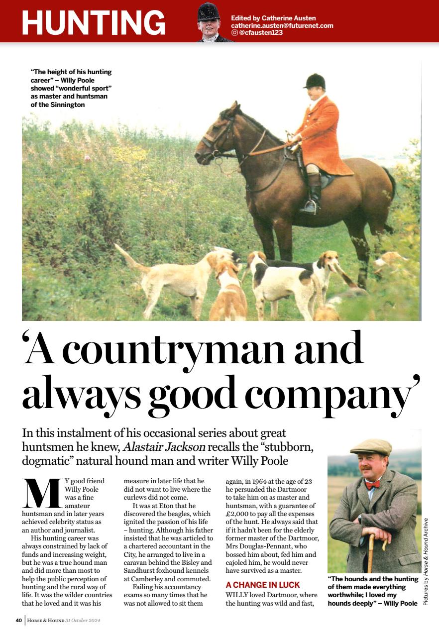 Horse & Hound Magazine - 31 Oct 2024 Back Issue