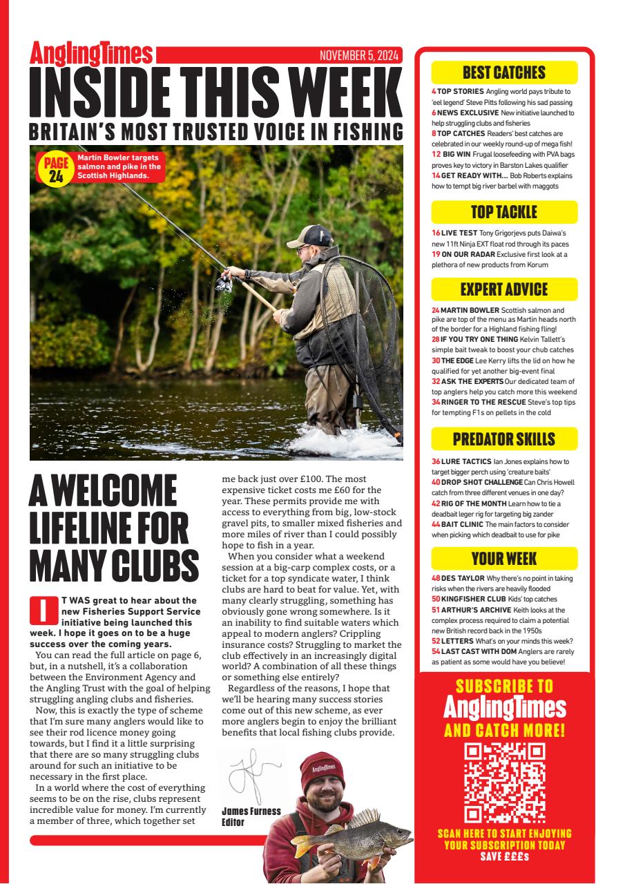 Angling Times Magazine - 05-Nov-2024 Back Issue