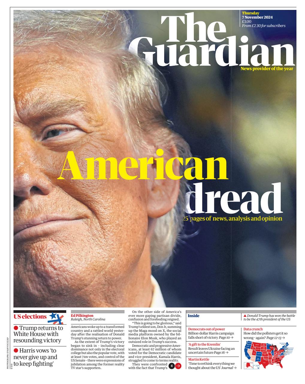 The Guardian Newspaper - Thursday, 07 November 2024 Back Issue