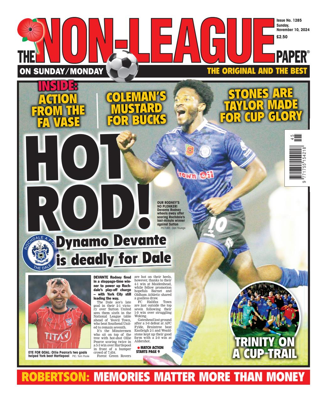 The Non-League Football Paper Magazine - 10th November 2024 Back Issue