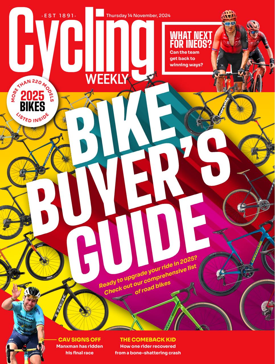 Cycling Weekly Magazine - 14 Nov 2024 Edición anterior