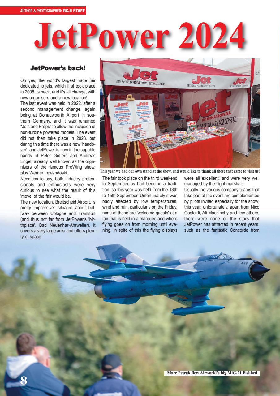 RC Jet International Magazine Abonnementen en December/January 2024 editie