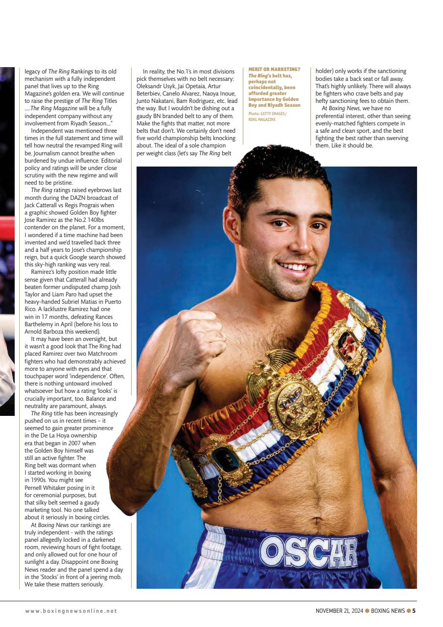 Boxing News Magazine - November 21, 2024 Back Issue