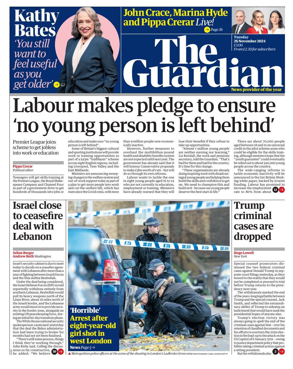 The Guardian Newspaper - Tuesday, 26 November 2024 Back Issue