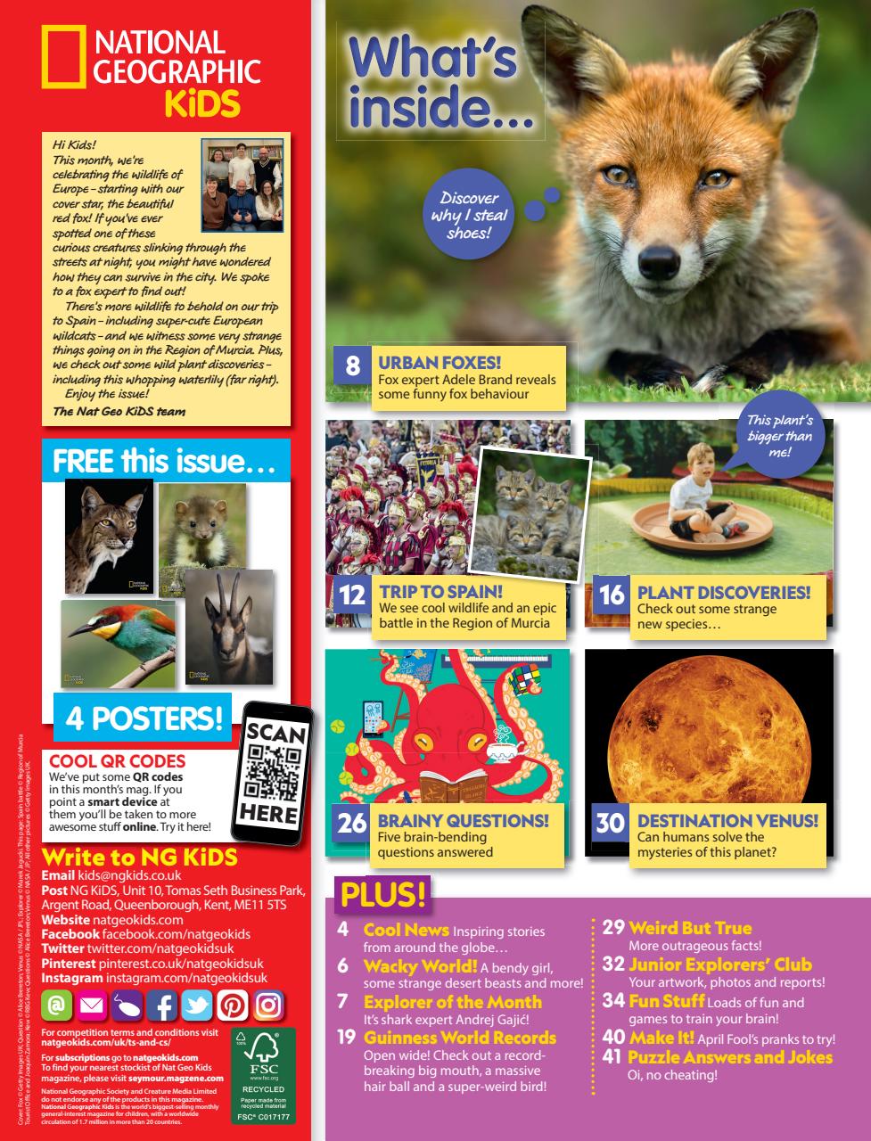 National Geographic Kids Magazine - Issue 214 Edición anterior