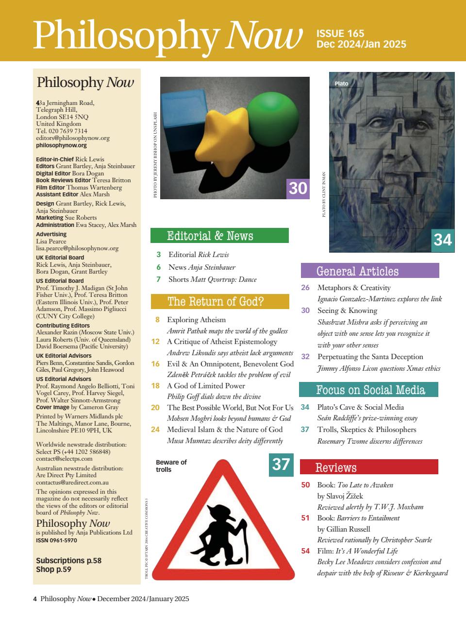 Philosophy Now Magazine - December 2024 / January 2025 Back Issue