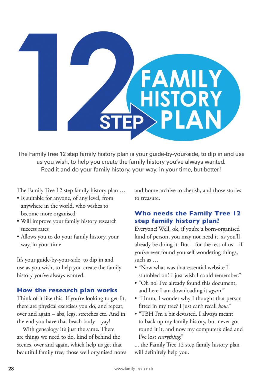 Family Tree Magazine - Family History Handbook 2025 Special Issue