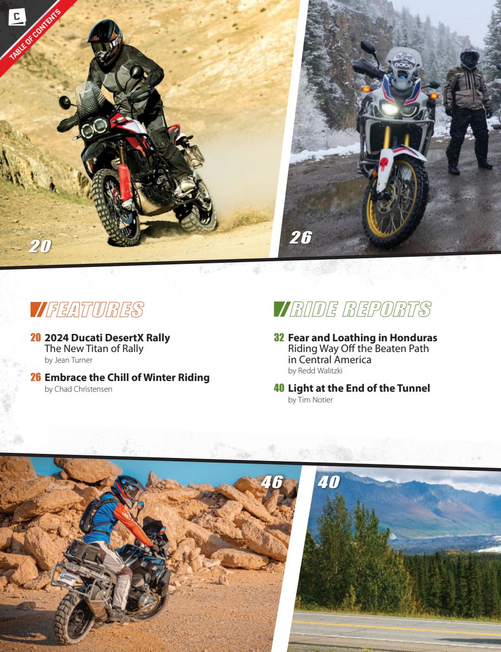 Adventure Motorcycle Magazine - Winter 2024 Back Issue