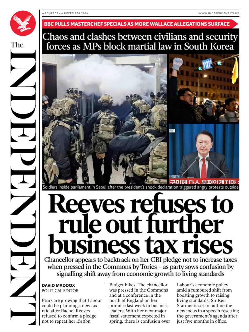 The Independent Daily Edition Newspaper - Wednesday, 04 December 2024 ...