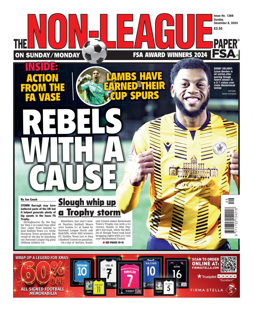 The Non-League Football Paper Magazine - 8th December 2024 Back Issue