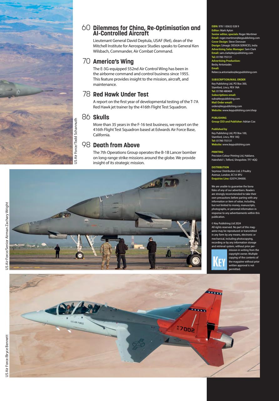Aviation Specials Magazine - USAF Air Power Yearbook 2025 Back Issue