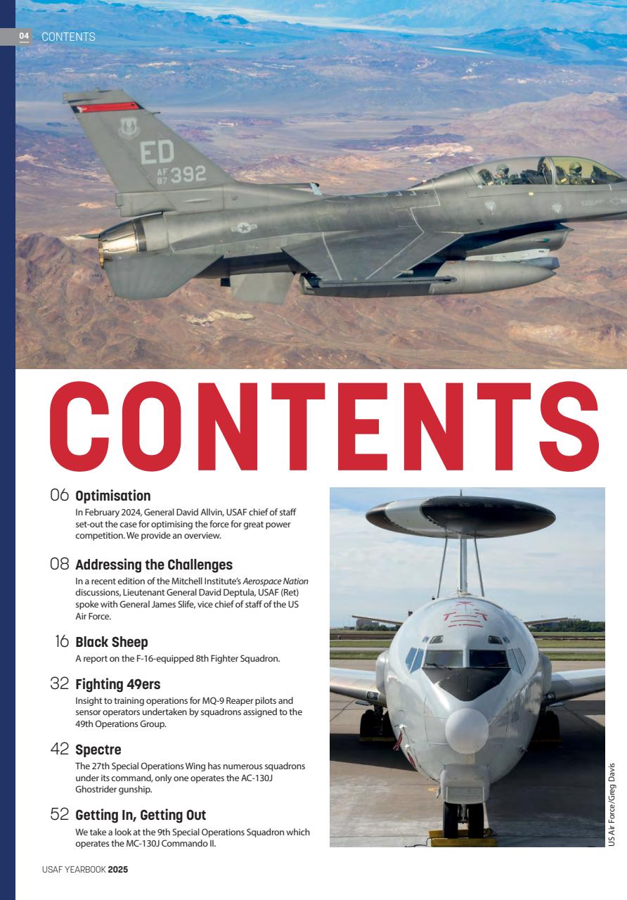 Combat Aircraft Journal Magazine - USAF Air Power Yearbook 2025 ...
