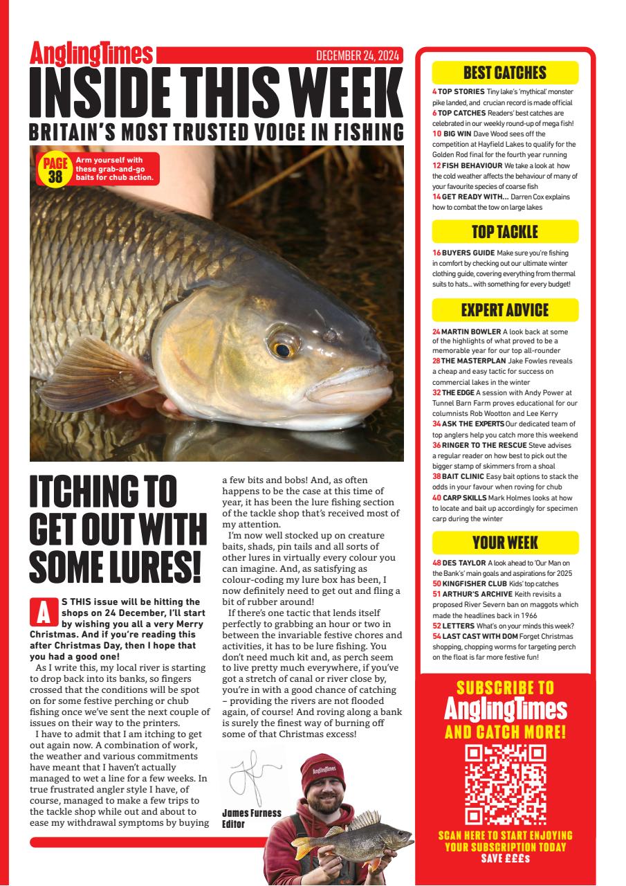 Angling Times Magazine - 24-Dec-2024 Back Issue