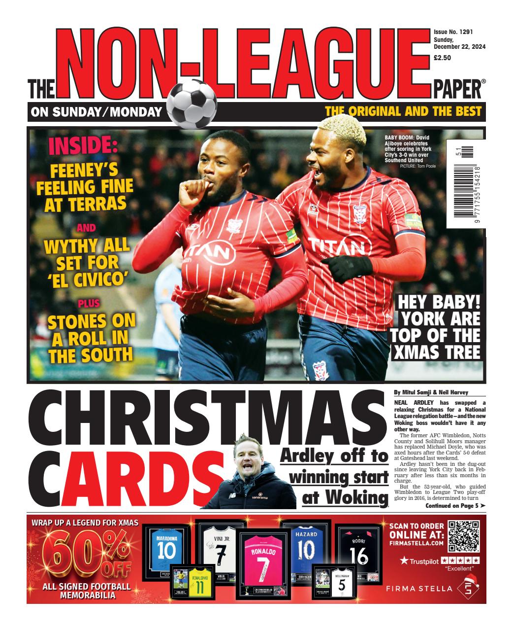 The Non-League Football Paper Magazine - 22nd December 2024 Back Issue