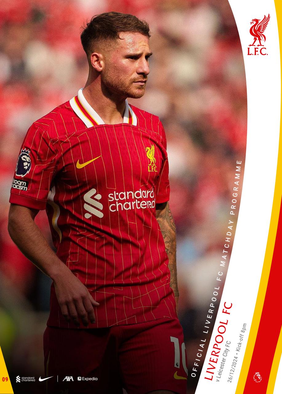 Liverpool FC Programmes - vs Leicester City 24/25 Edición anterior