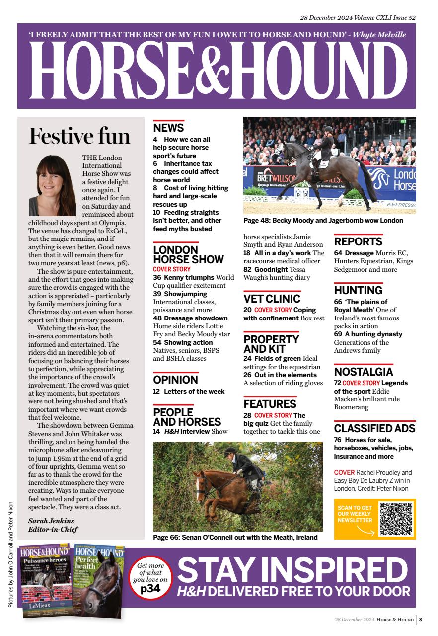 Horse & Hound Magazine - 28 Dec 2024 Back Issue