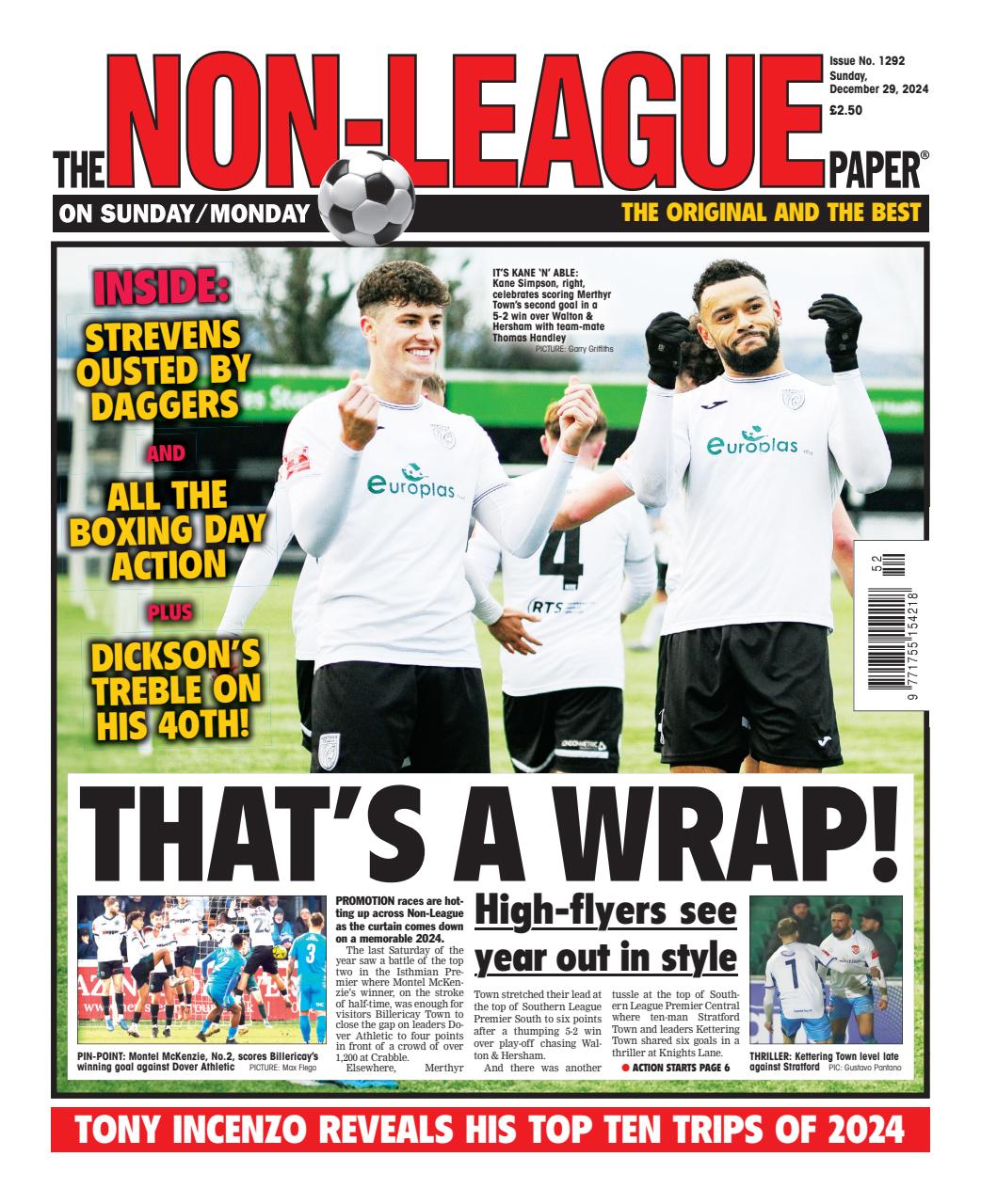 The Non-League Football Paper Magazine Subscriptions and 29th December ...