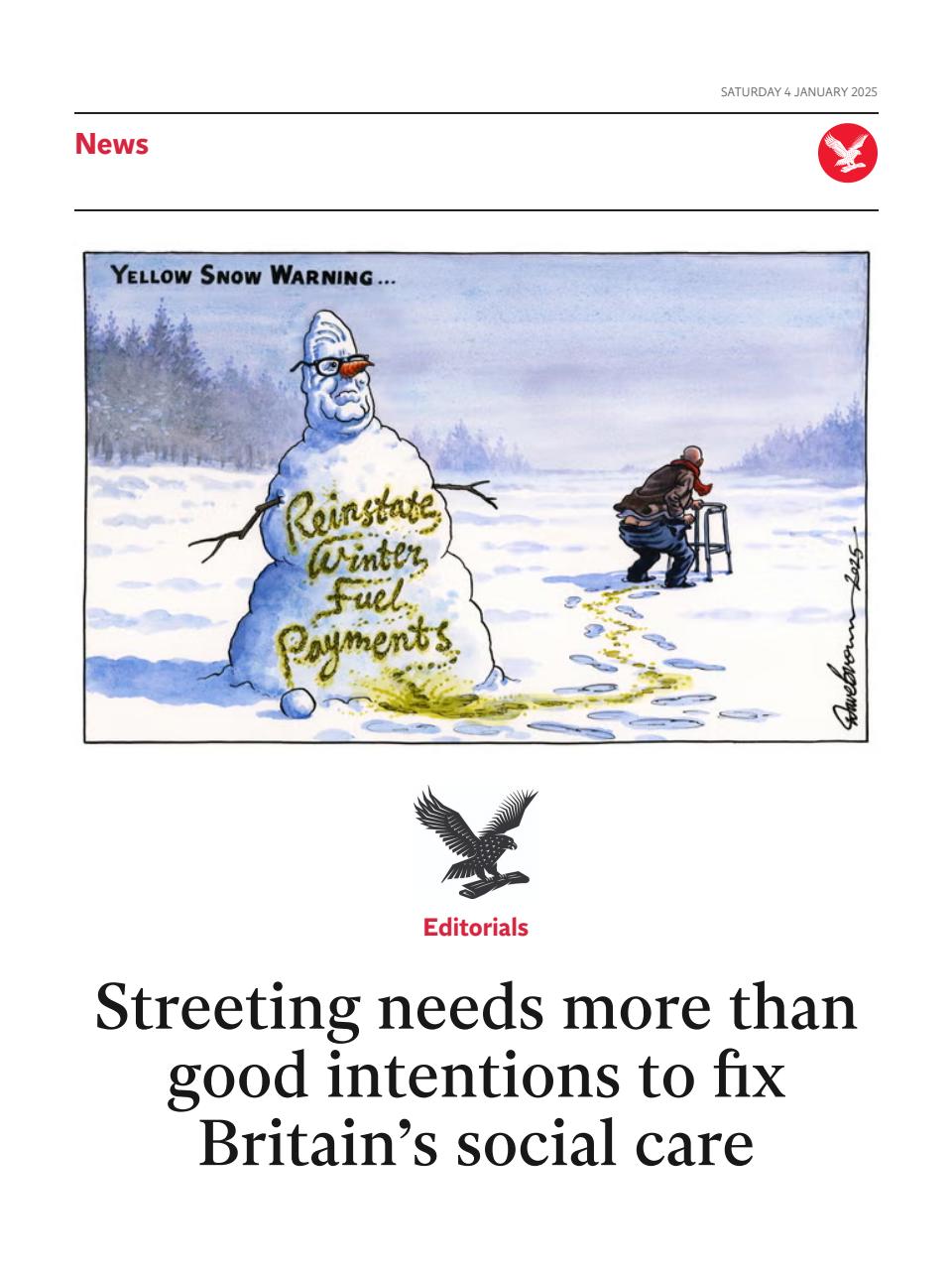 The Independent Daily Edition Newspaper - Saturday, 04 January 2025 ...