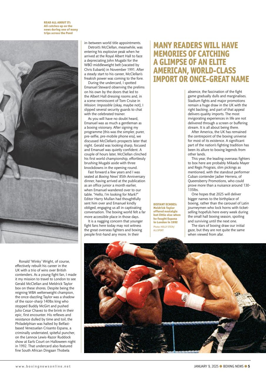Boxing News Magazine Subscriptions and Boxing News Issue