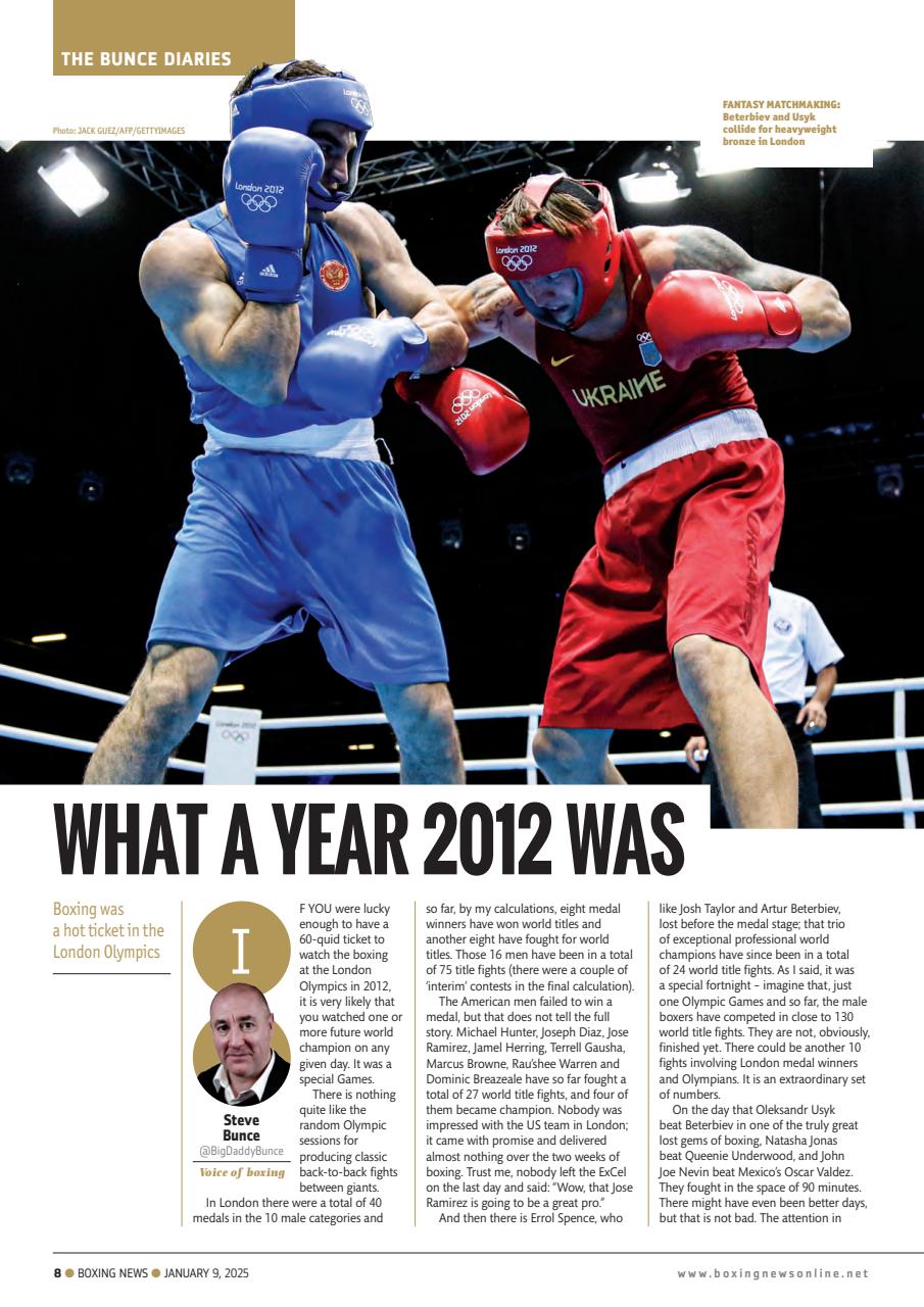 Boxing News Magazine Subscriptions and Boxing News Issue