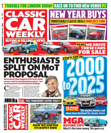 Classic Car Weekly Magazine - 8-Jan-2025 Back Issue