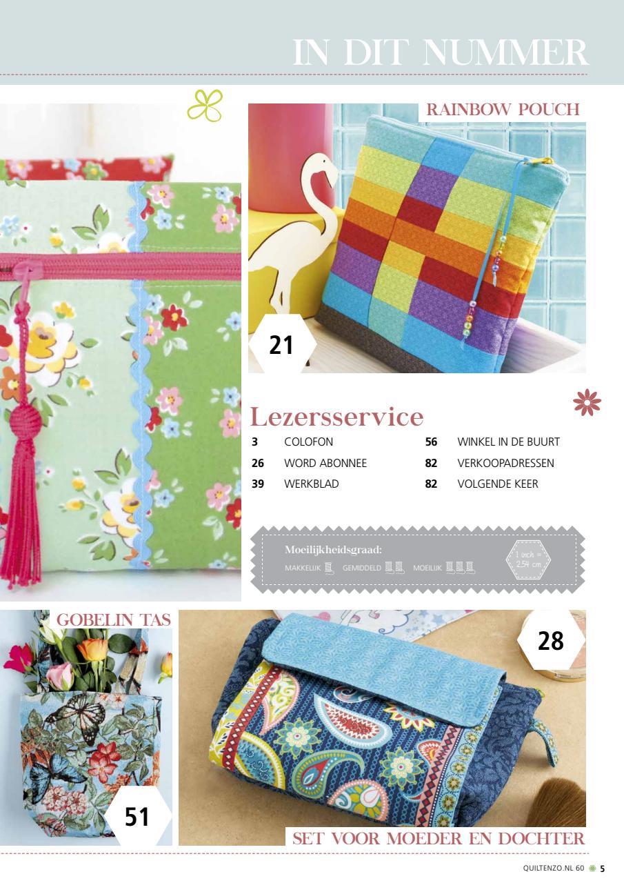 Stitch & Quilt (Quilt & Zo) Magazine - Quilt & Zo 60 Back Issue