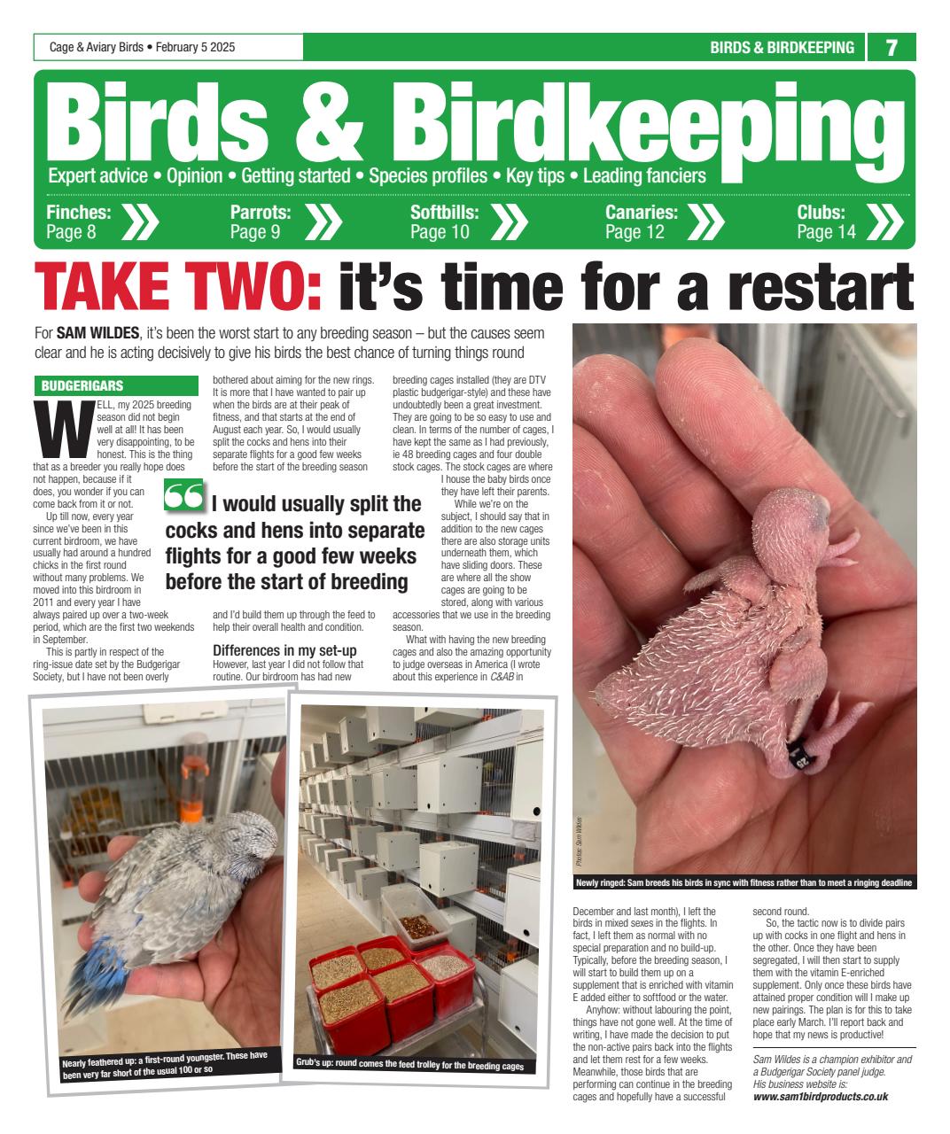 Cage & Aviary Birds Magazine - 5-Feb-25 Back Issue