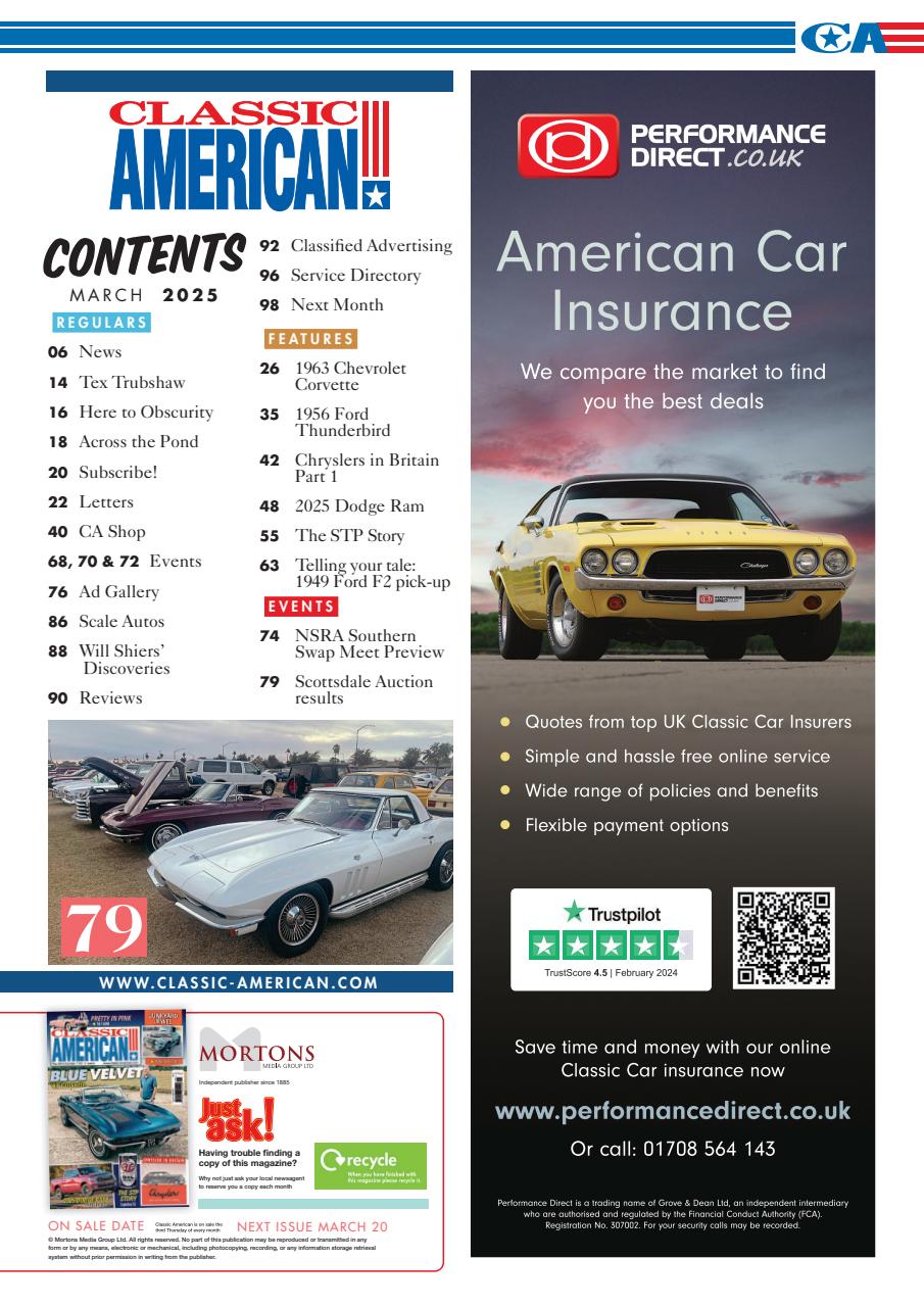Classic American Magazine - March 2025 Back Issue