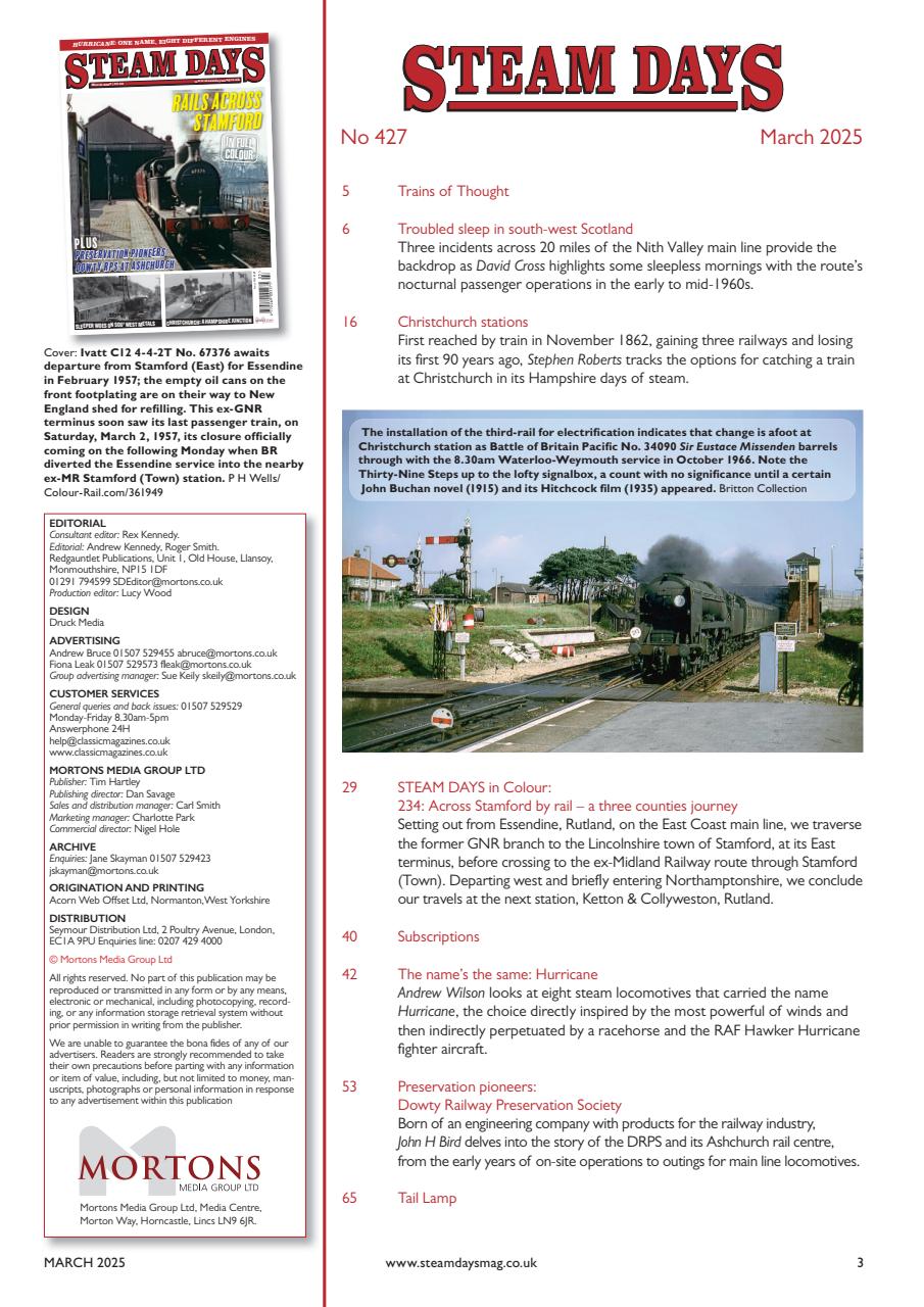 Steam Days Magazine - March 2025 Back Issue