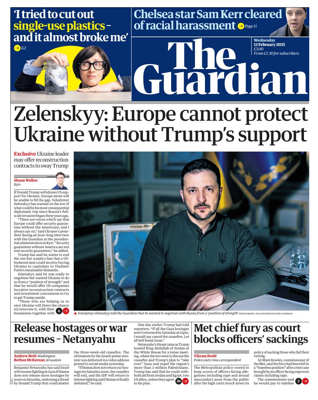 The Guardian Newspaper - Wednesday, 12 February 2025 Back Issue
