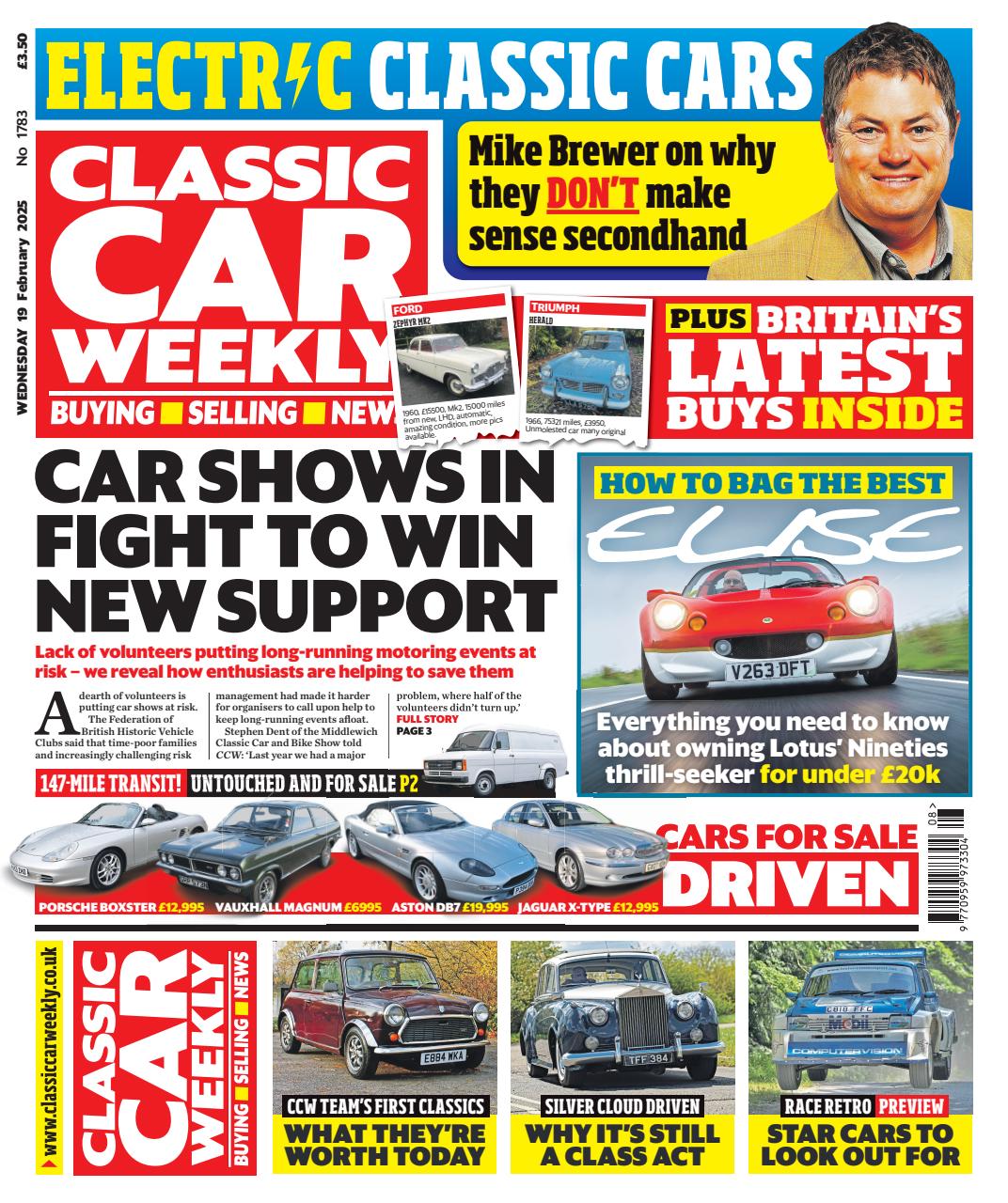 Classic Car Weekly Magazine - 19-Feb-2025 Edición anterior