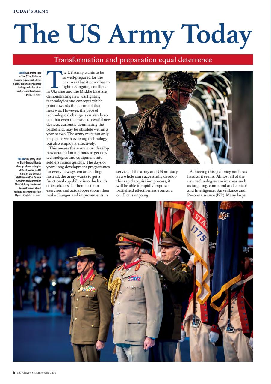 AirForces Monthly Magazine - US Army Yearbook 2025 Sonderausgabe