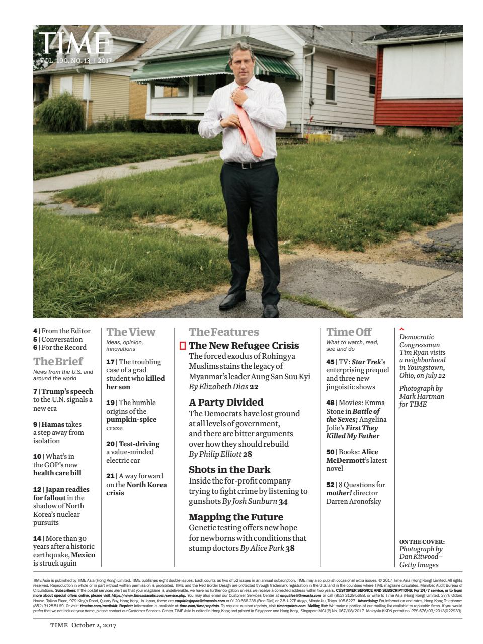 TIME Magazine Asia - October 2, 2017 Back Issue