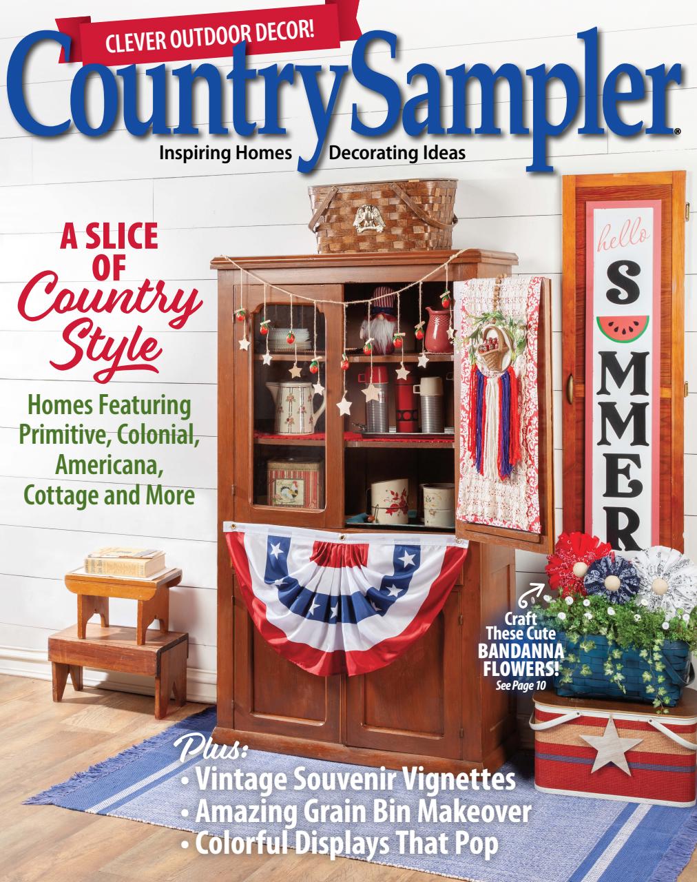Country Sampler Magazine Subscriptions and Summer 2025 Issue