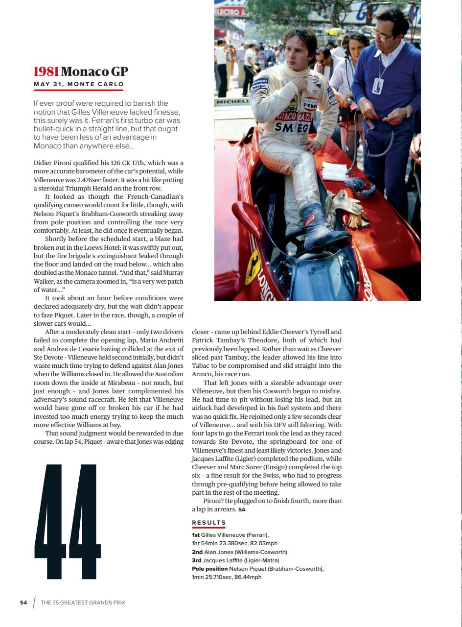 Motor Sport Magazine - F1 75 Special Edition Special Issue