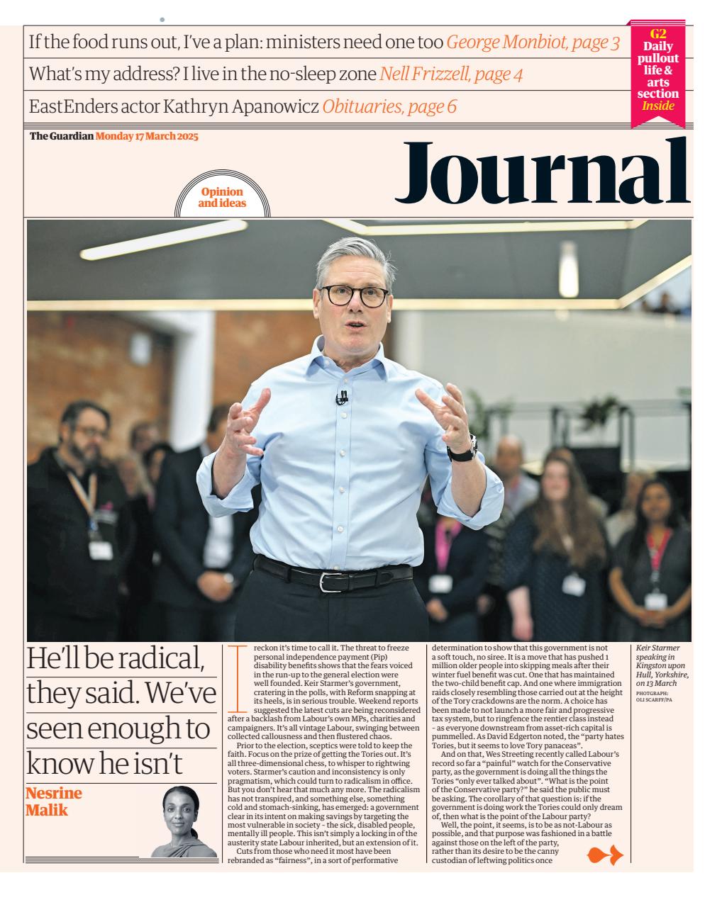 The Guardian Newspaper - Monday, 17 March 2025 Back Issue