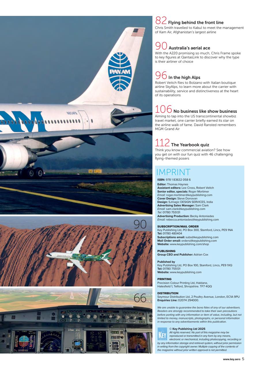 Aviation Specials Magazine - Airliner World Yearbook 2025 Back Issue