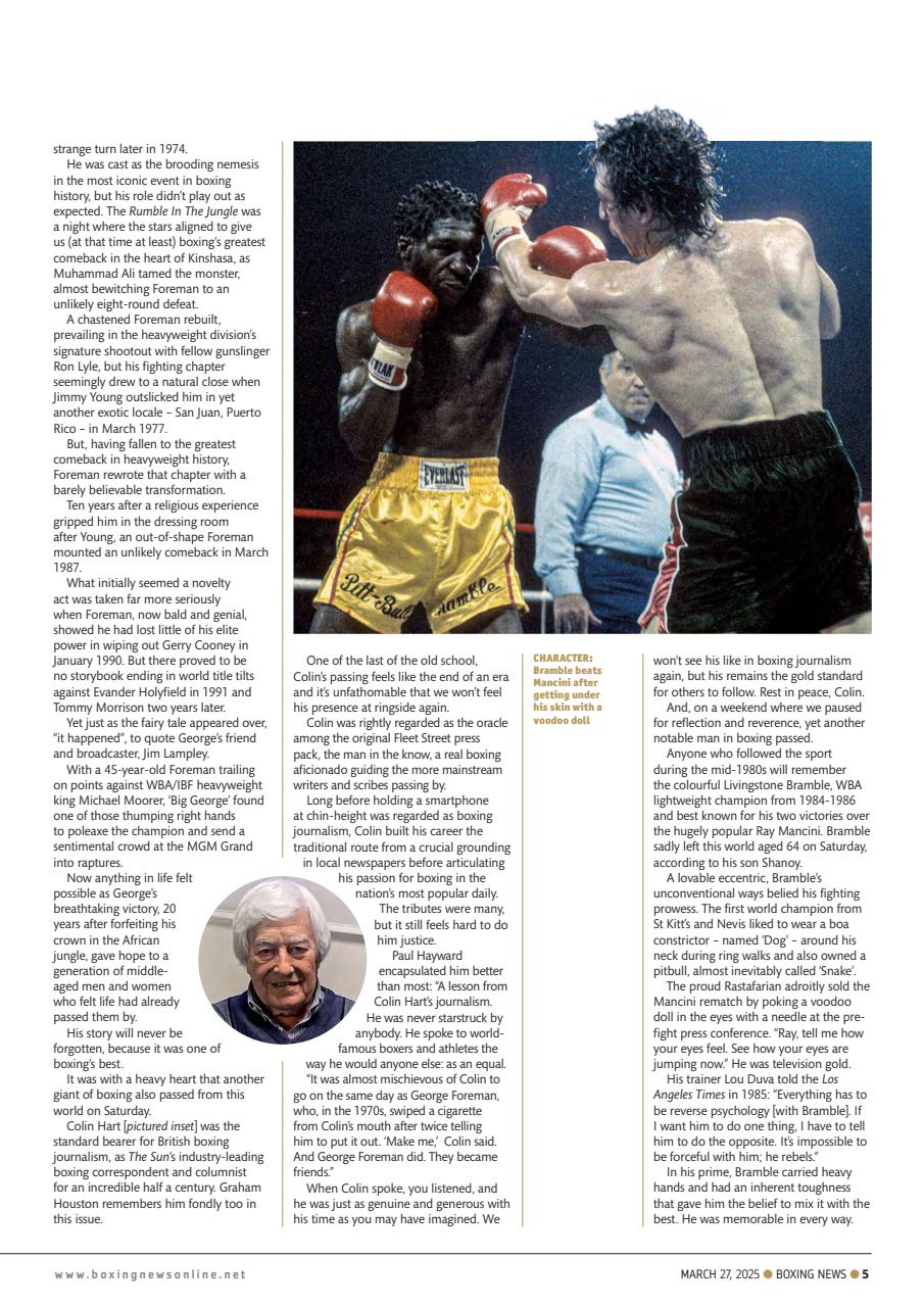 Boxing News Magazine Subscriptions and March 27 2025 Issue