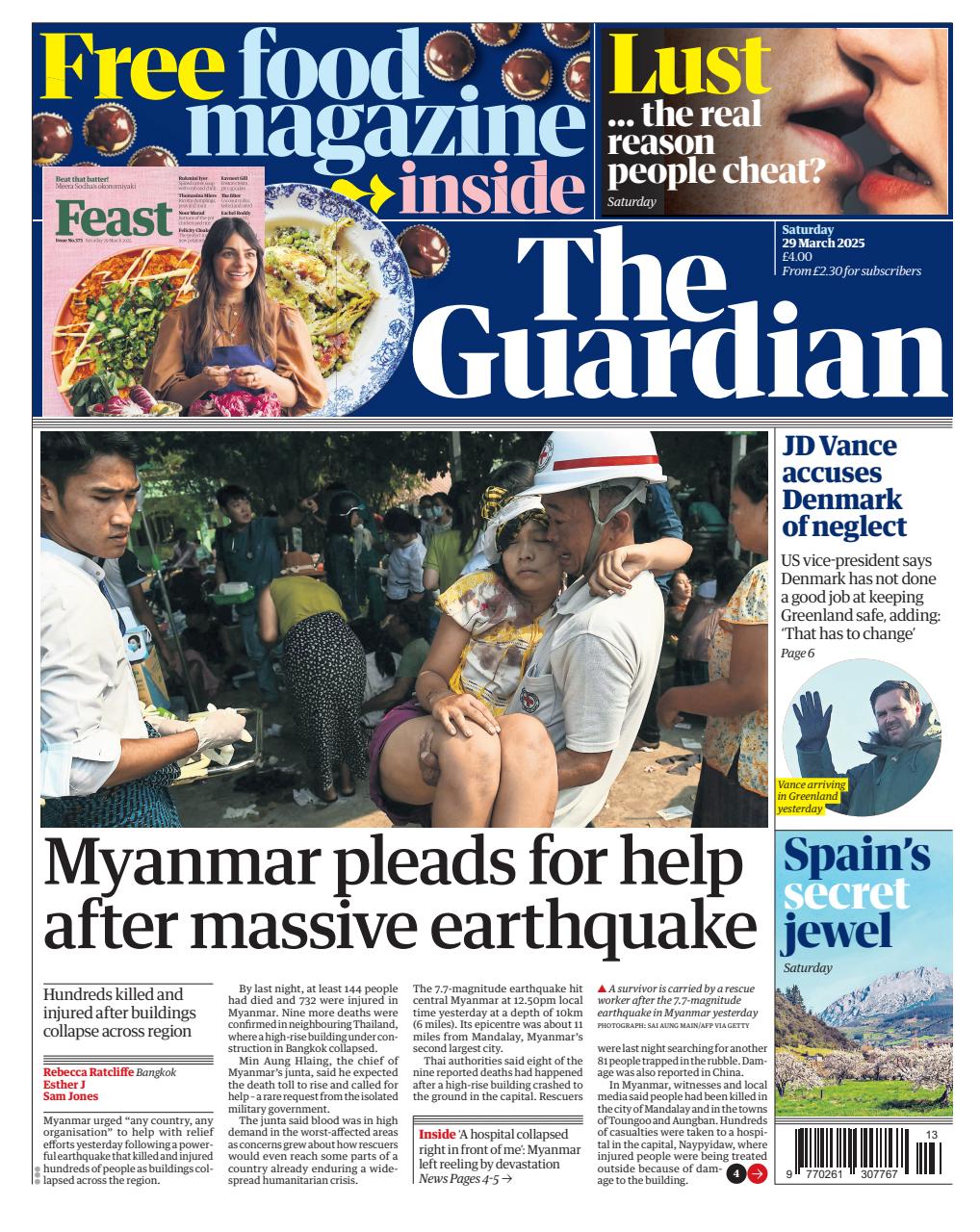 The Guardian Newspaper - Saturday, 29 March 2025 Back Issue