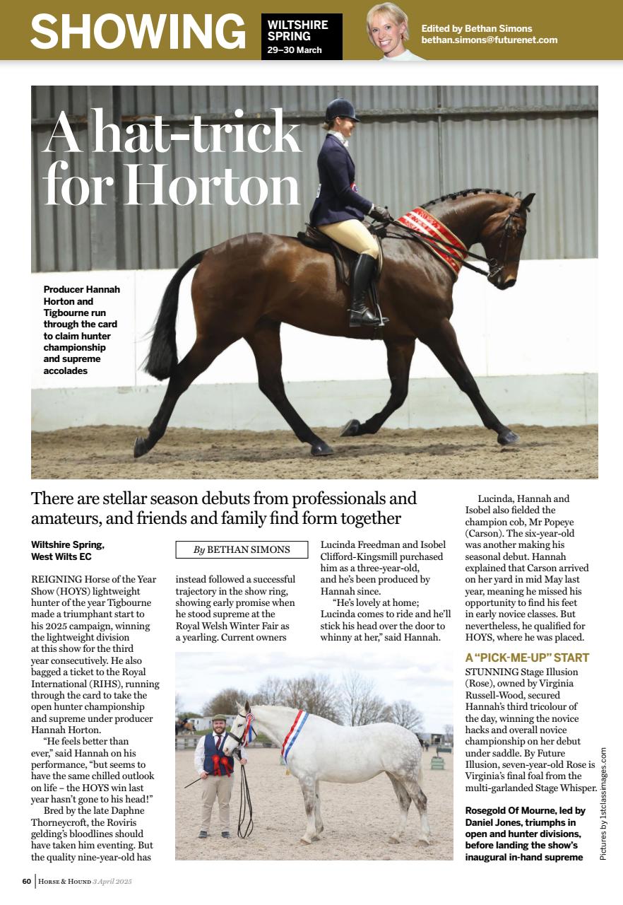 Horse & Hound Magazine - 3 Apr 2025 Back Issue