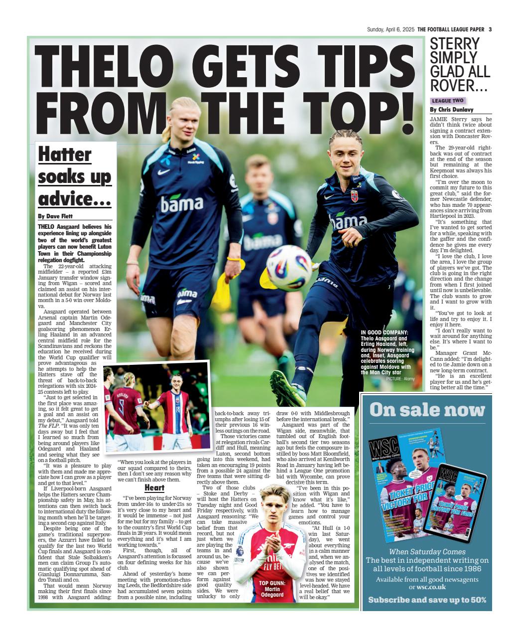 The Football League Paper Magazine - 6th April 2025 Edizione posteriore