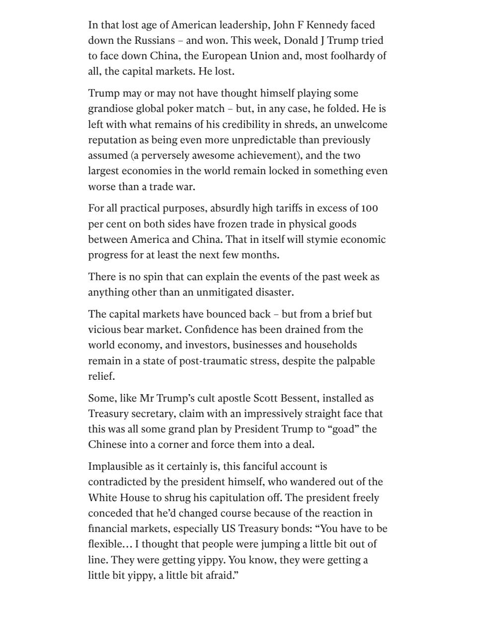 The Independent Daily Edition Newspaper - Friday, 11 April 2025 Back Issue