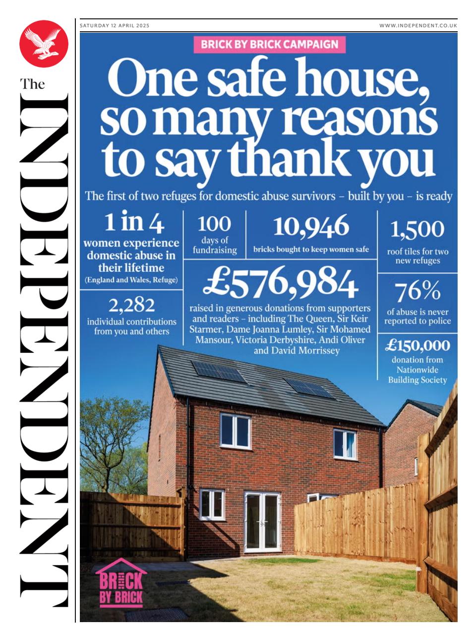 The Independent Daily Edition Newspaper - Saturday, 12 April 2025 Back ...