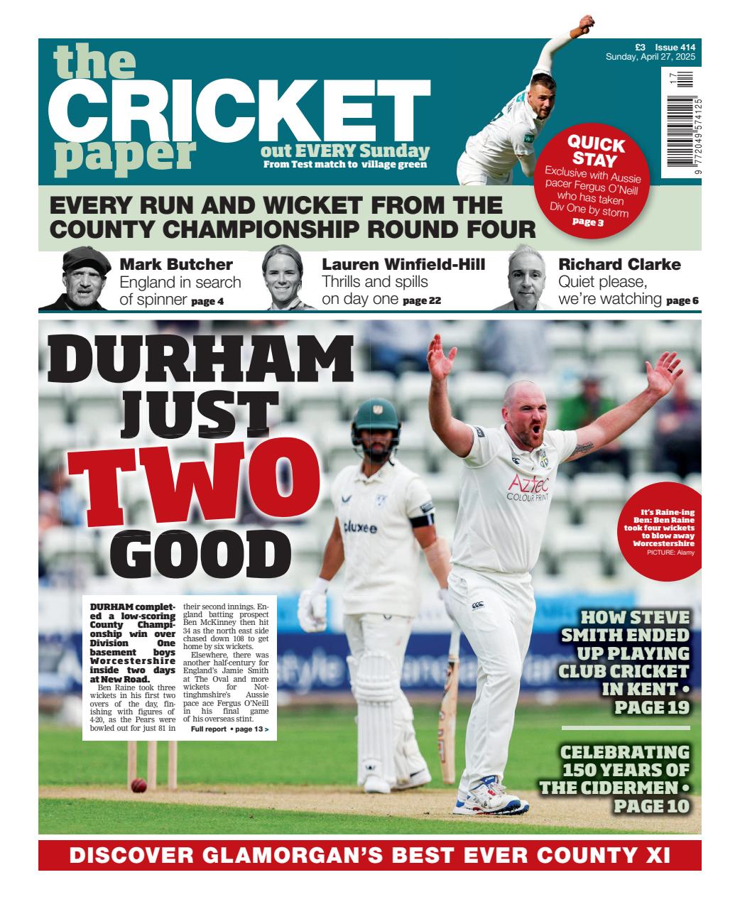 The Cricket Paper Magazine - 27th April 2025 Edición anterior