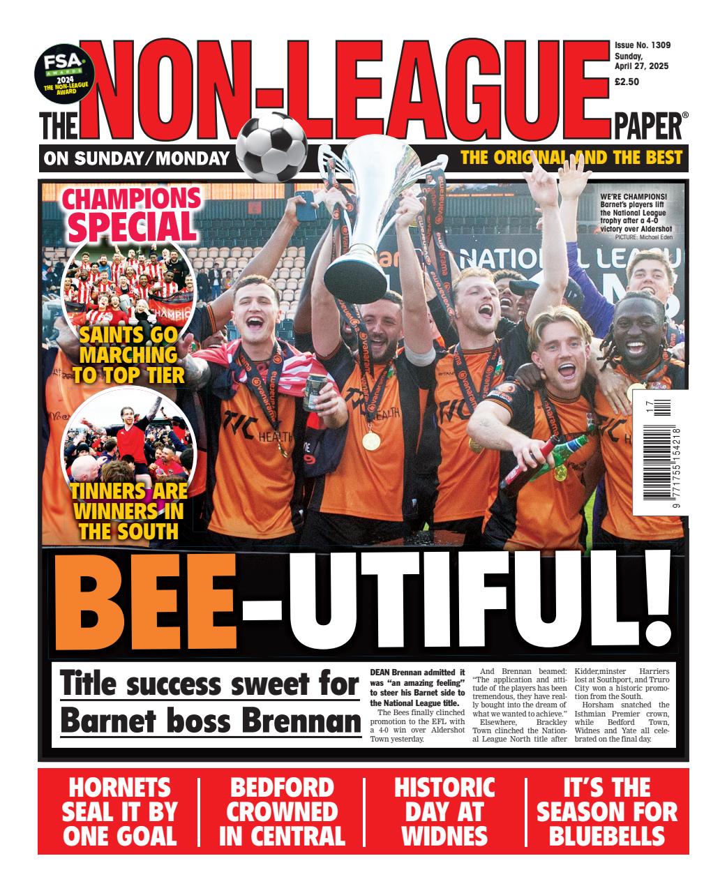 The Non-League Football Paper Magazine - 27th April 2025 Back Issue