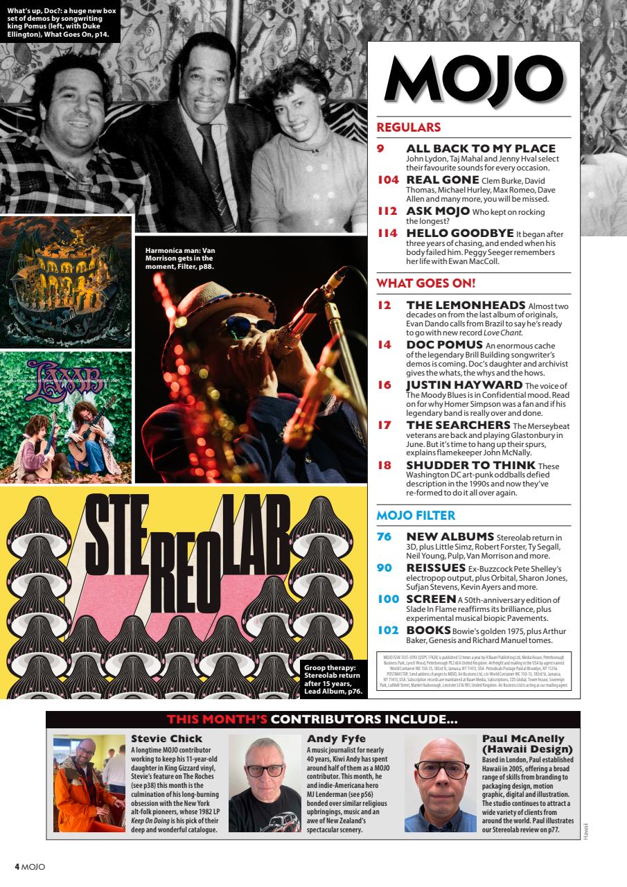 Mojo Magazine Subscriptions and Jul-25 Issue