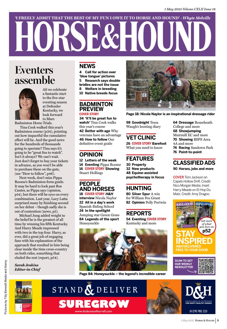 Horse & Hound Magazine Subscriptions and 1 May 2025 Issue