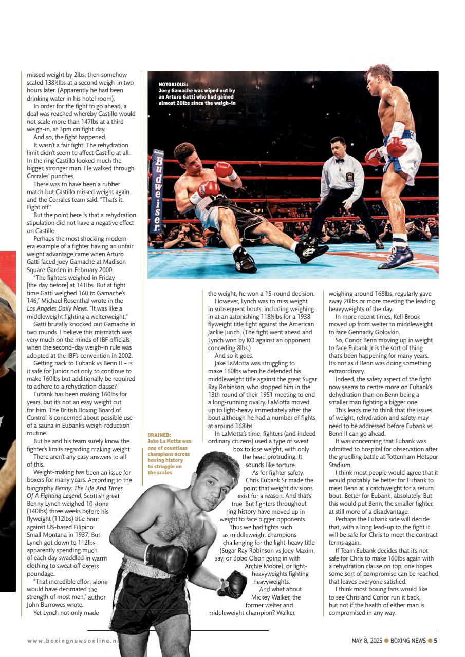Boxing News Magazine Subscriptions and May 8 2025 Issue