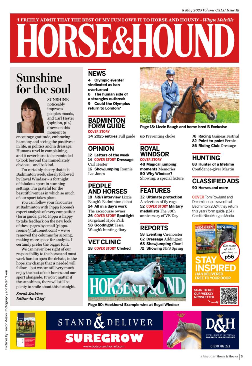 Horse & Hound Magazine Subscriptions and 8 May 2025 Issue